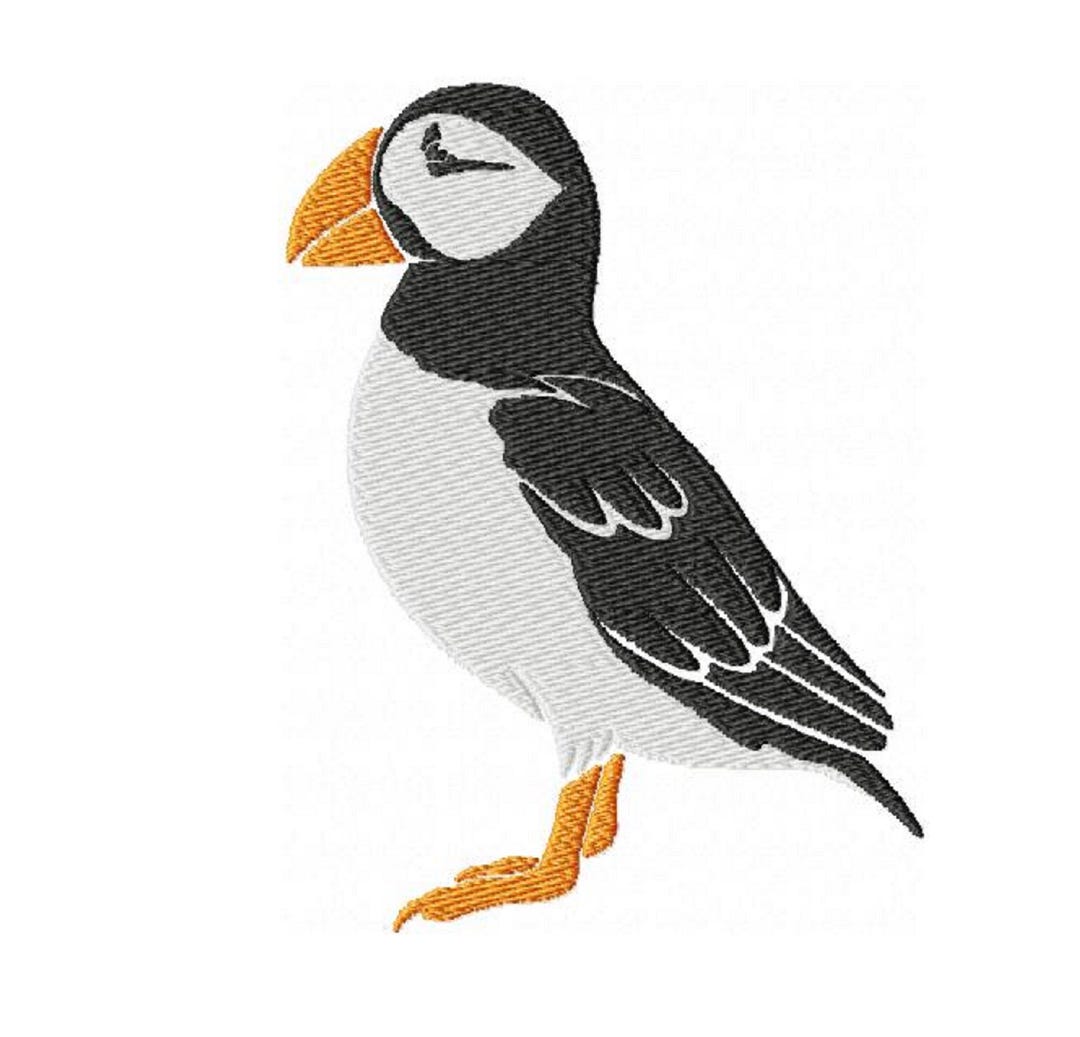 Puffin Bird Machine Embroidery Design Seabird Embroidery Arctic Bird ...