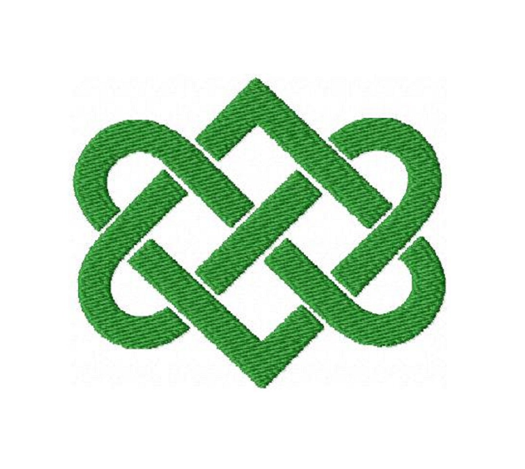 Celtic Love Knot Machine Embroidery Design, Irish Heart Knot Pattern ...
