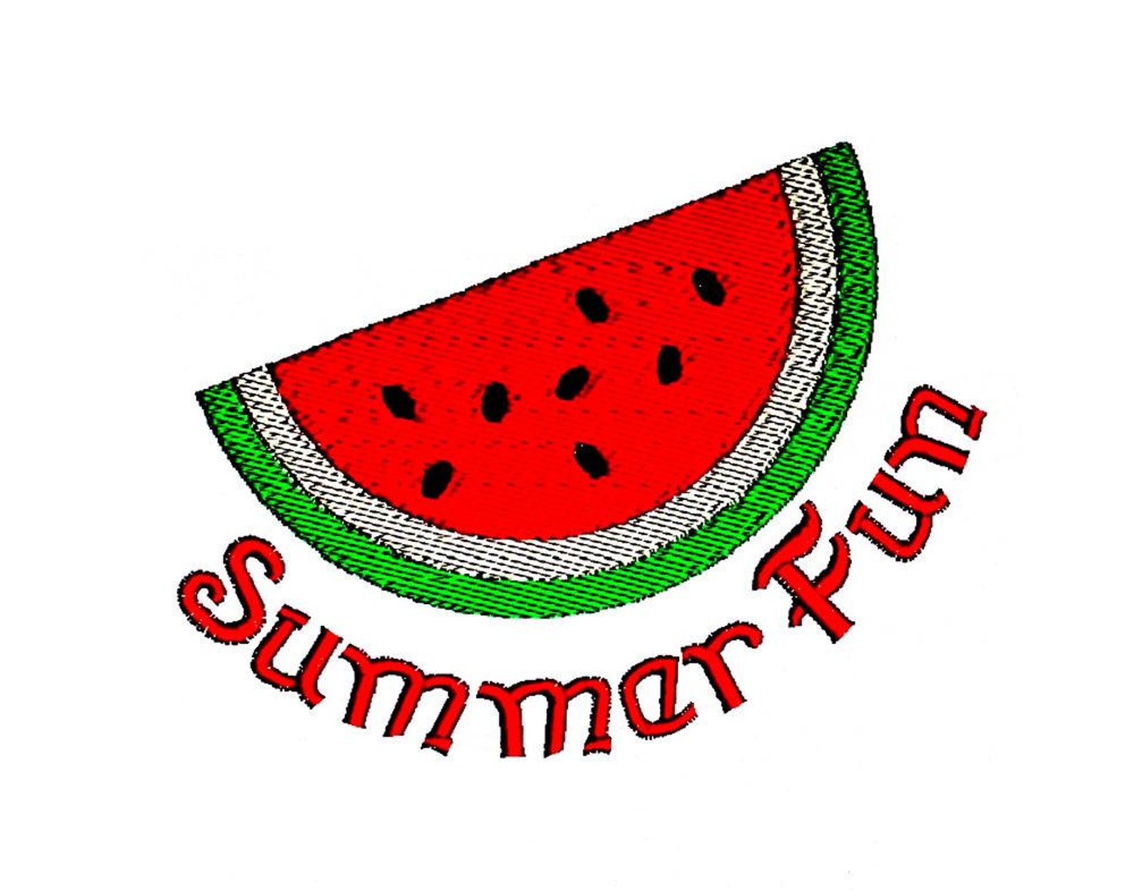Watermelon Machine Embroidery Design Melon Design Summer | Etsy