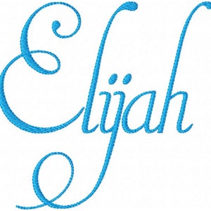Custom Monogram Embroidery Design Script Font Name Personalized Wedding ...