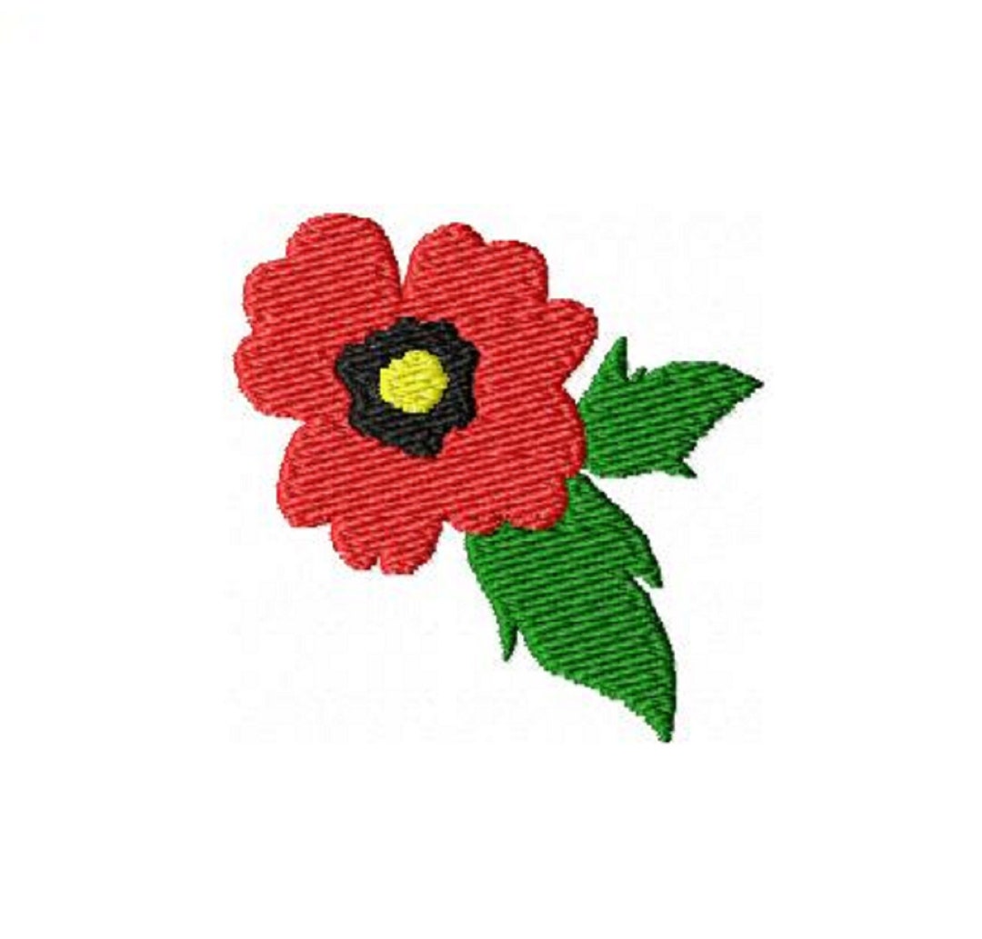 Poppy Machine Embroidery Design Floral Botanical Embroidery Poppy ...