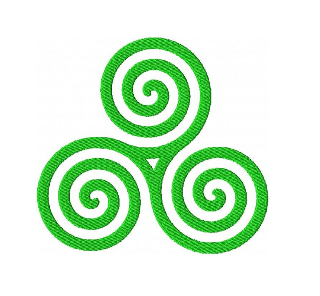 Celtic Trinity Machine Embroidery Design Triskele Eternity Symbol Irish ...