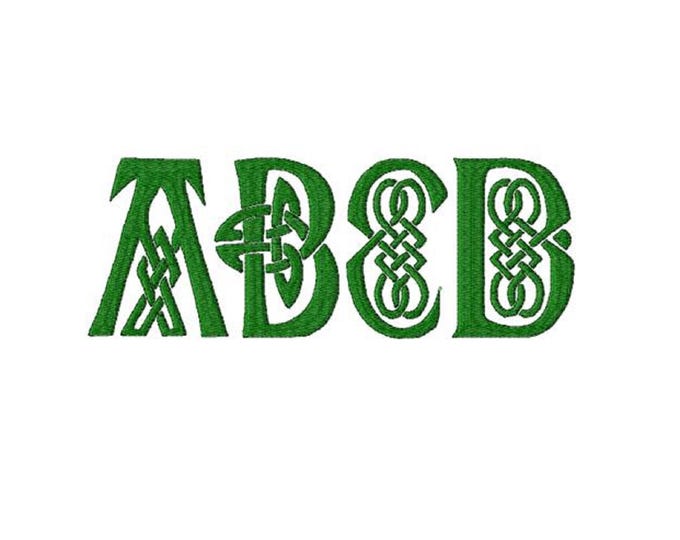 Celtic Alphabet Svg, Irish Monogram Alphabet, Celtic Monograms ...