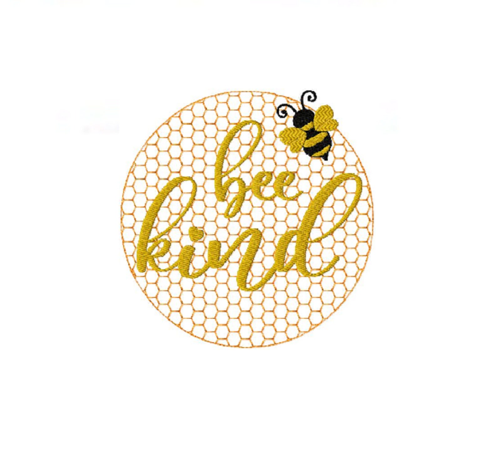Bee Kind Machine Embroidery Design Be Kind Bee Pattern Bee - Etsy