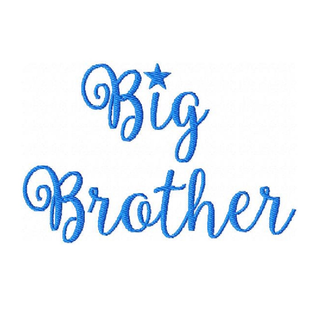 Big Brother Machine Embroidery Design It's a BOY, It's a GIRL New Baby ...