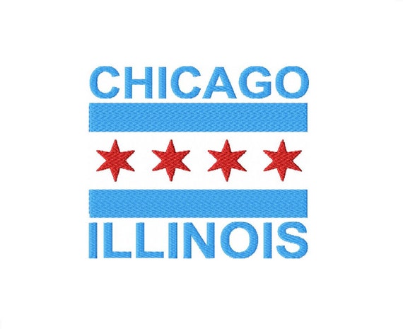Ilustraciones De La Bandera De Chicago