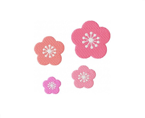 Sewing & Fiber Patterns Spring Flower Design Sakura Branch Machine ...