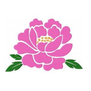 Peony Machine Embroidery Design Creative Floral Embroidery Peony With ...