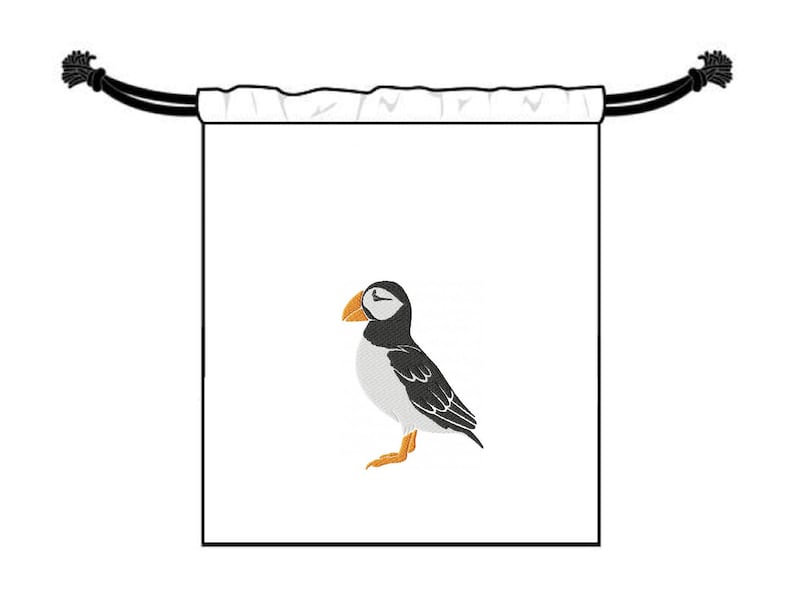 Puffin Bird Machine Embroidery Design Seabird Embroidery Arctic Bird ...