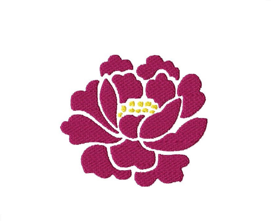 Peony Machine Embroidery Design Floral Botanical Embroidery China ...
