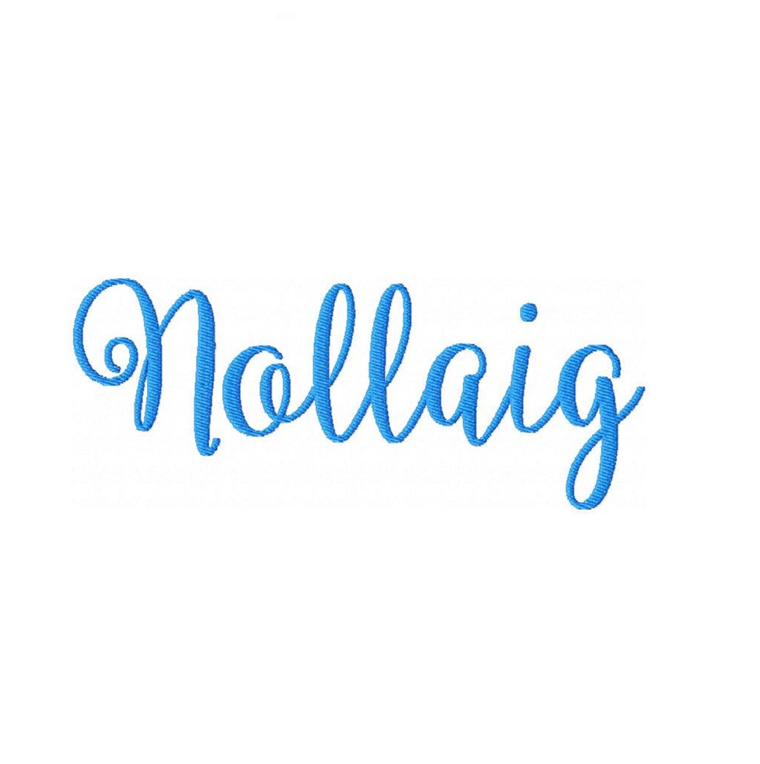 Nollaig Machine Embroidery Design Nollaig Irish Christmas Pattern Curly ...