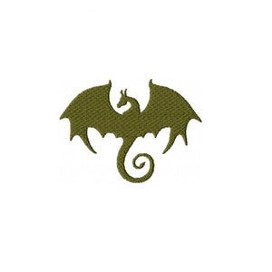 Dragon Machine Embroidery Design Mini Flying Dragon Halloween Pattern ...