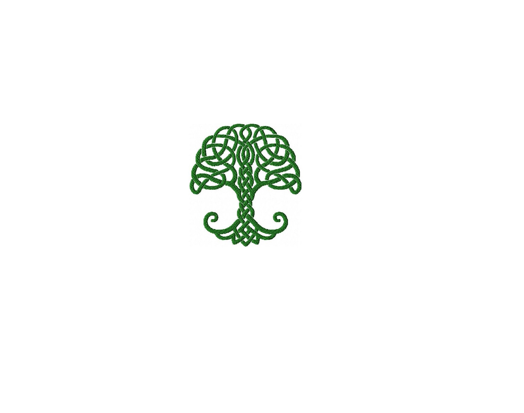 Celtic Tree Machine Embroidery Design, Crann Bethadh Tree of Life ...