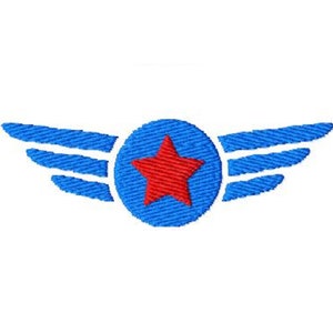 Pilot Wings Machine Embroidery Design Aviation Design Airforce Wings ...