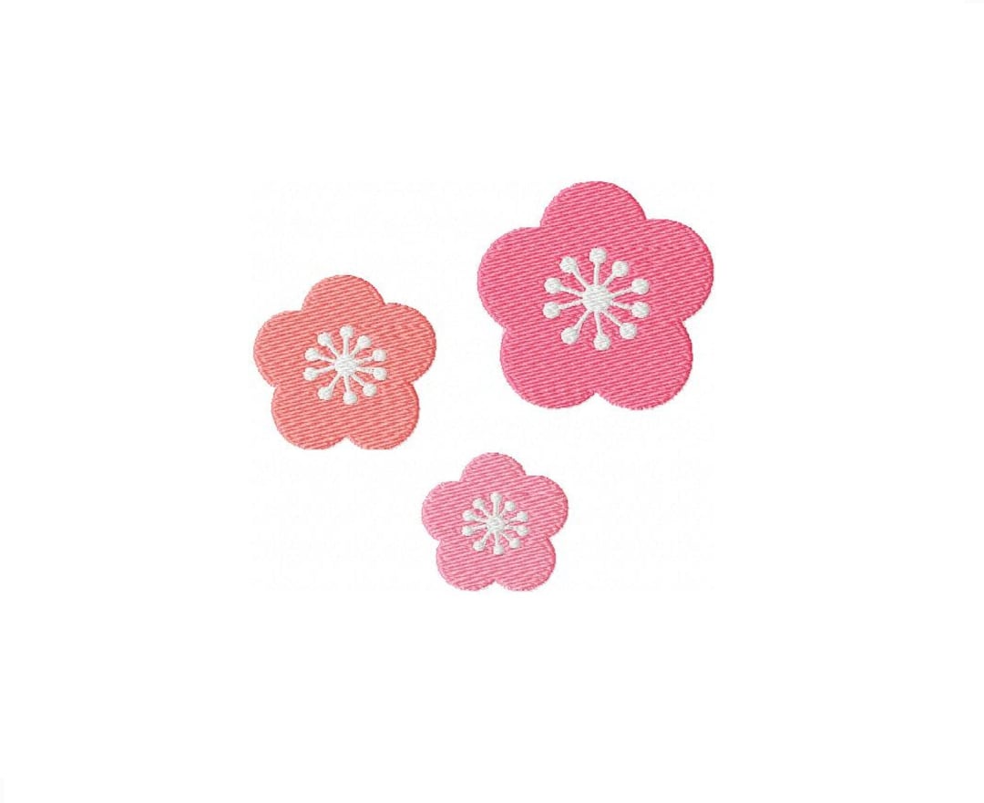 Cherry Blossom Machine Embroidery Design Mini Sakura - Etsy