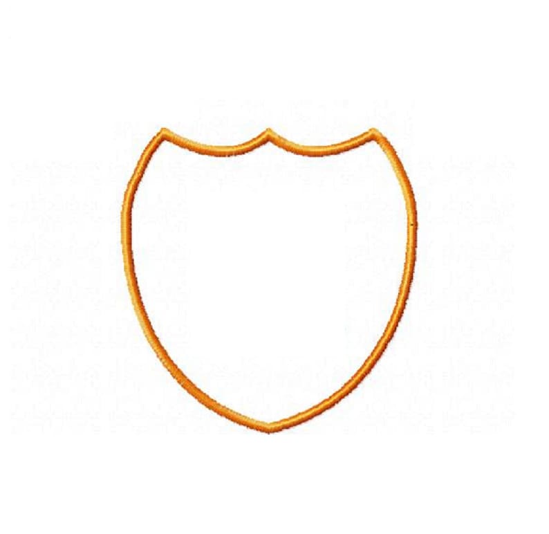 Heraldic Shield Applique Embroidery Design College Crest - Etsy