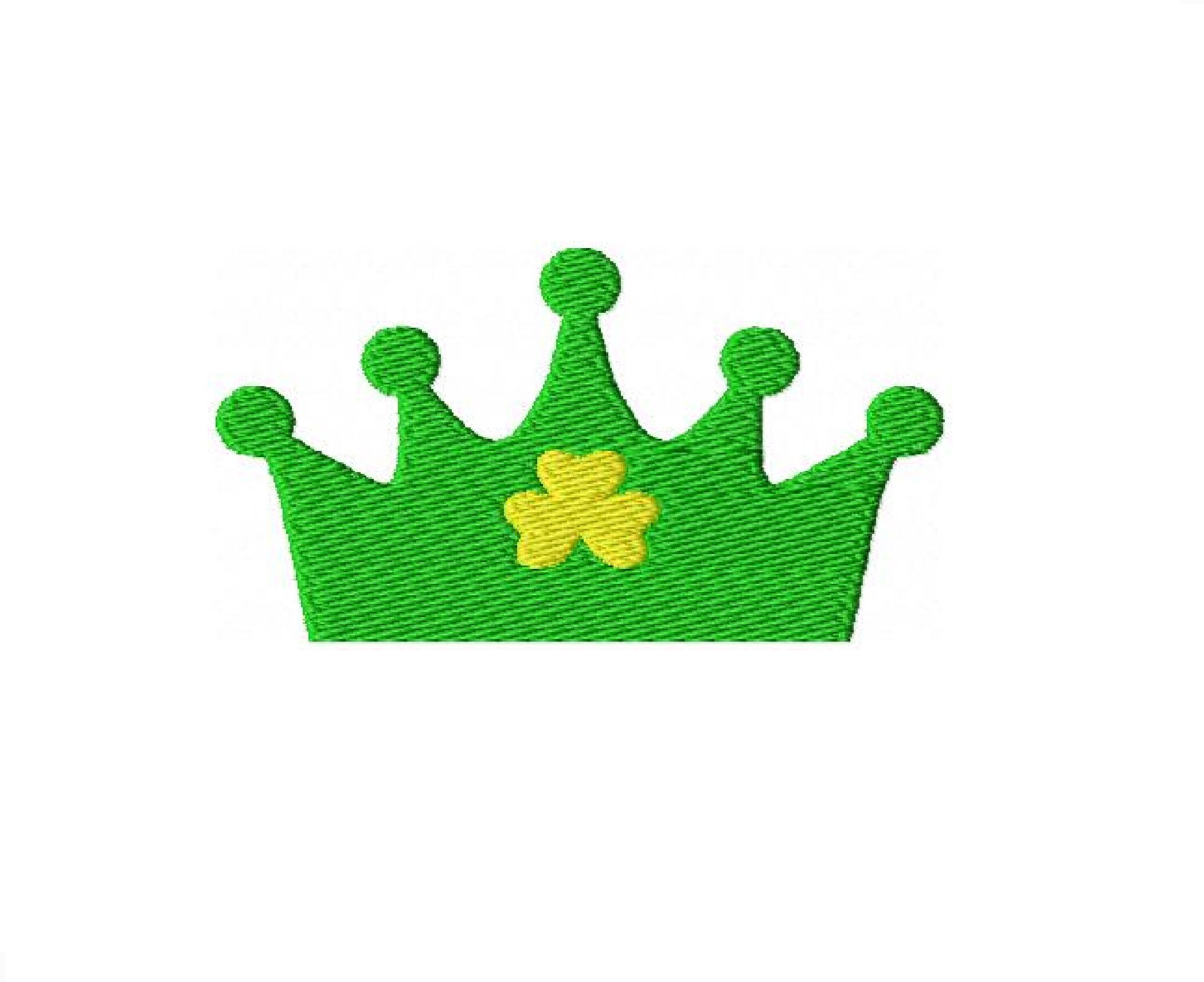Irish Princess Crown Machine Embroidery Design Mini Crown Design St ...