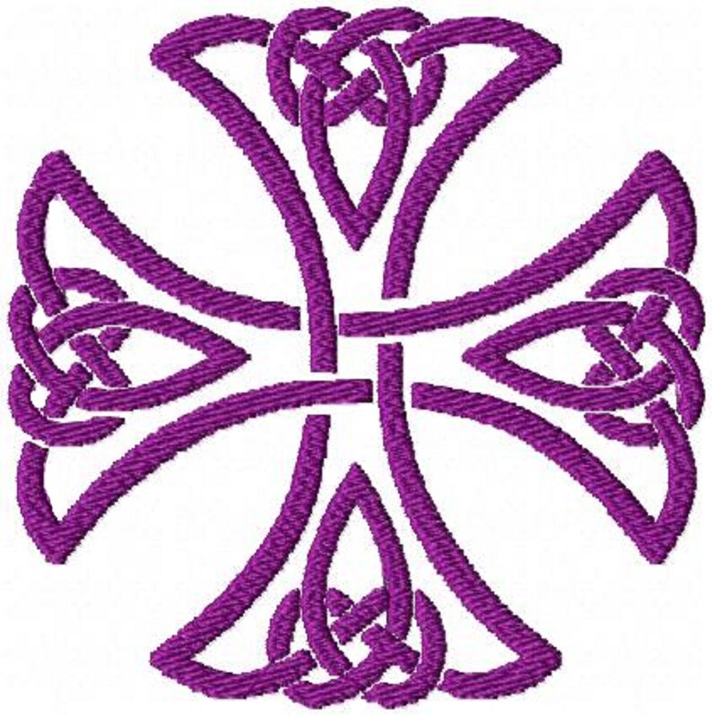 Celtic Cross Knot Machine Embroidery Design, Catholic Celtic Cross ...