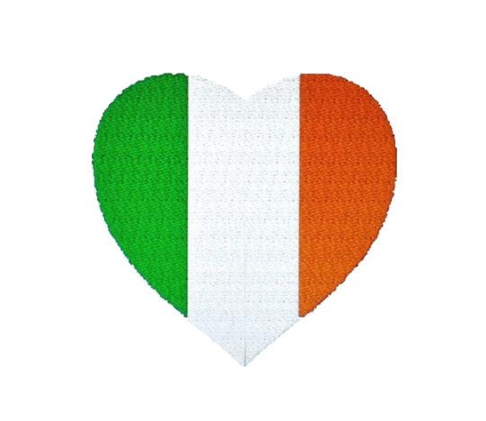 Irish Flag Heart Machine Embroidery Design St. Patricks Day | Etsy