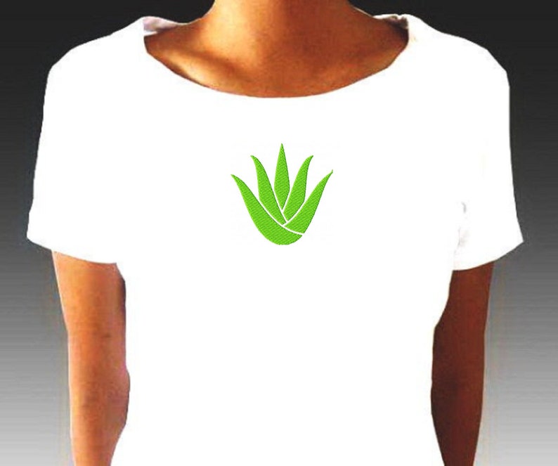 Aloe Vera Machine Embroidery Design Aloe Plant Design Mini | Etsy