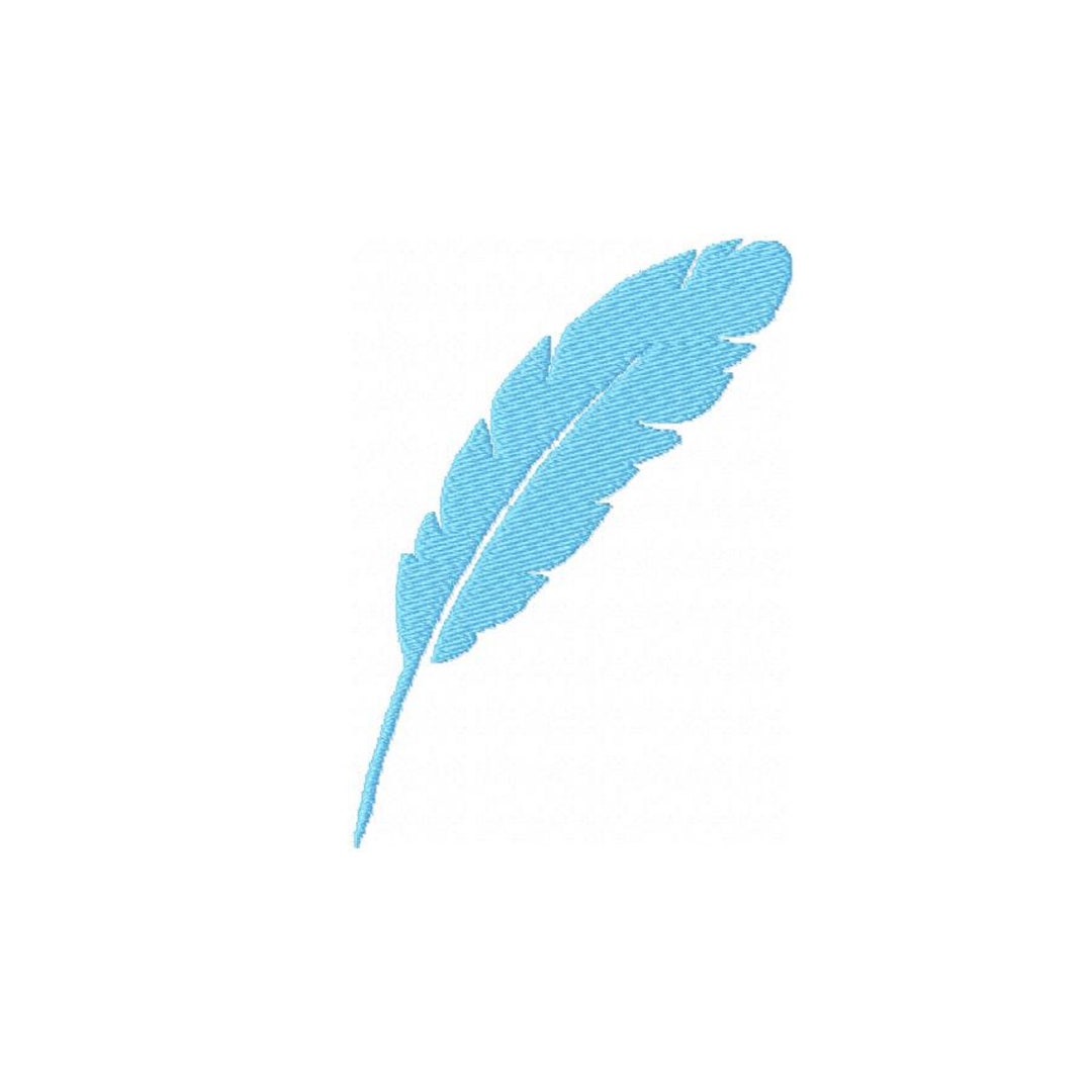 Feather Machine Embroidery Design Writer Feather Pattern in 4 Sizes ...