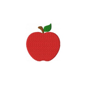 Apple Machine Embroidery Design Back to School Pattern Red Apple Design ...