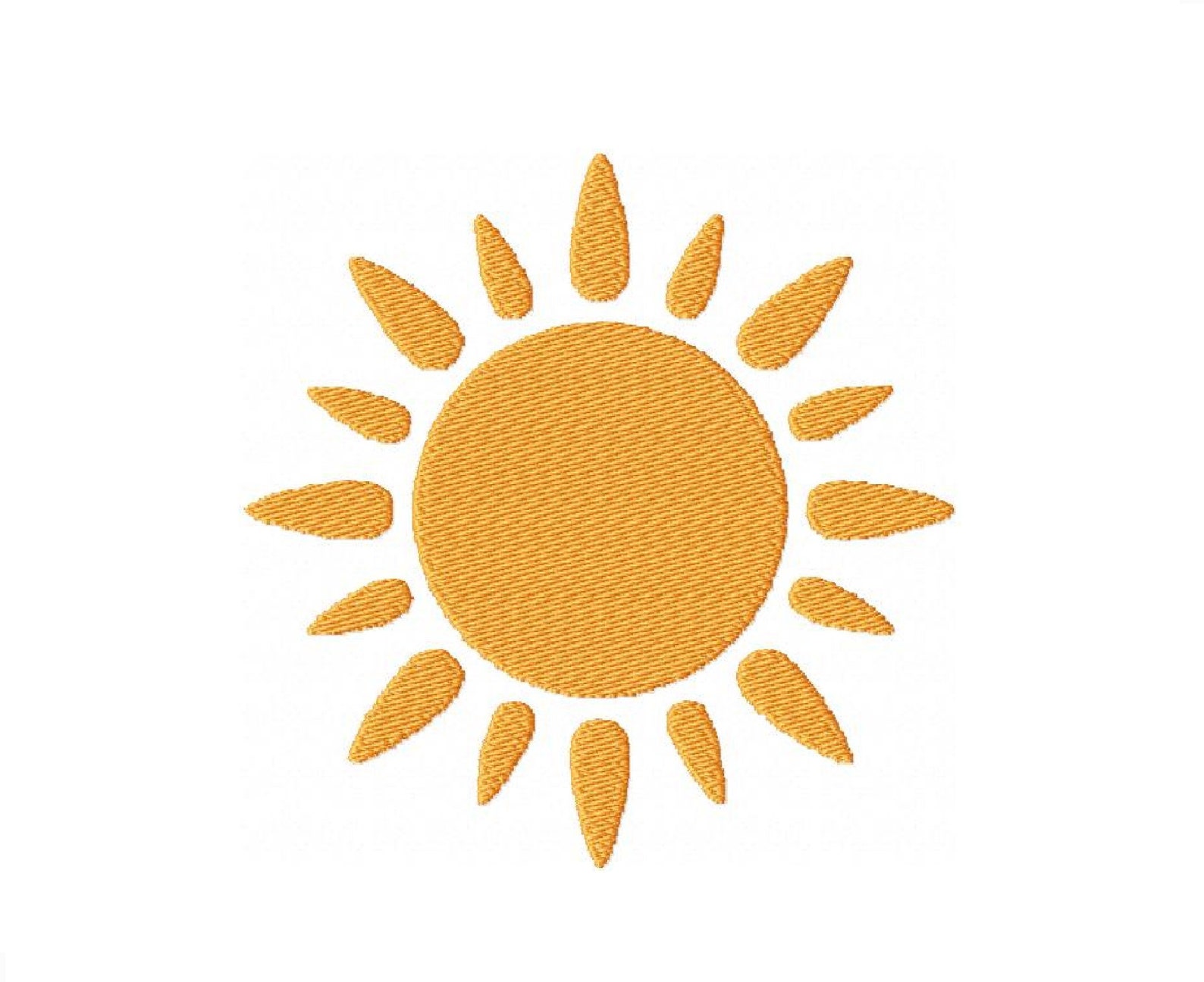 Sun Machine Embroidery Design Summer Holiday Design Sunshine | Etsy