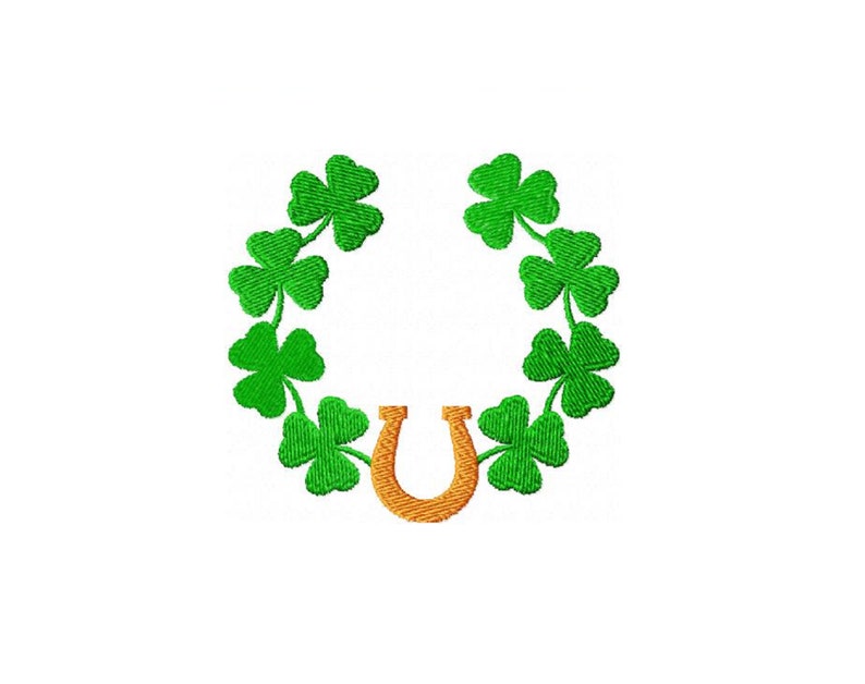 Lucky Clover Machine Embroidery Design Lucky Irish Embroidery - Etsy