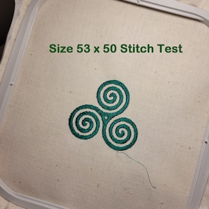 Celtic Trinity Machine Embroidery Design Triskele Eternity Symbol Irish ...