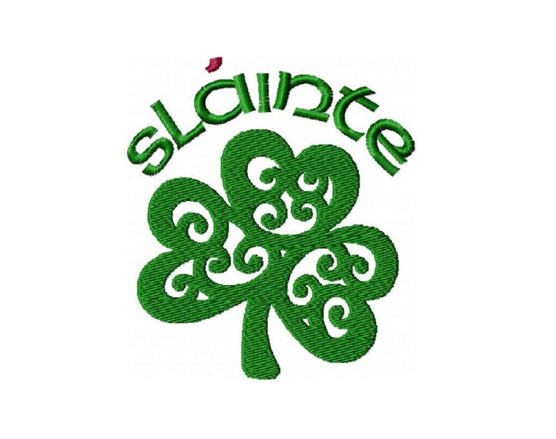 Irish Clover Machine Embroidery Design Celtic Sláinte Lacy | Etsy