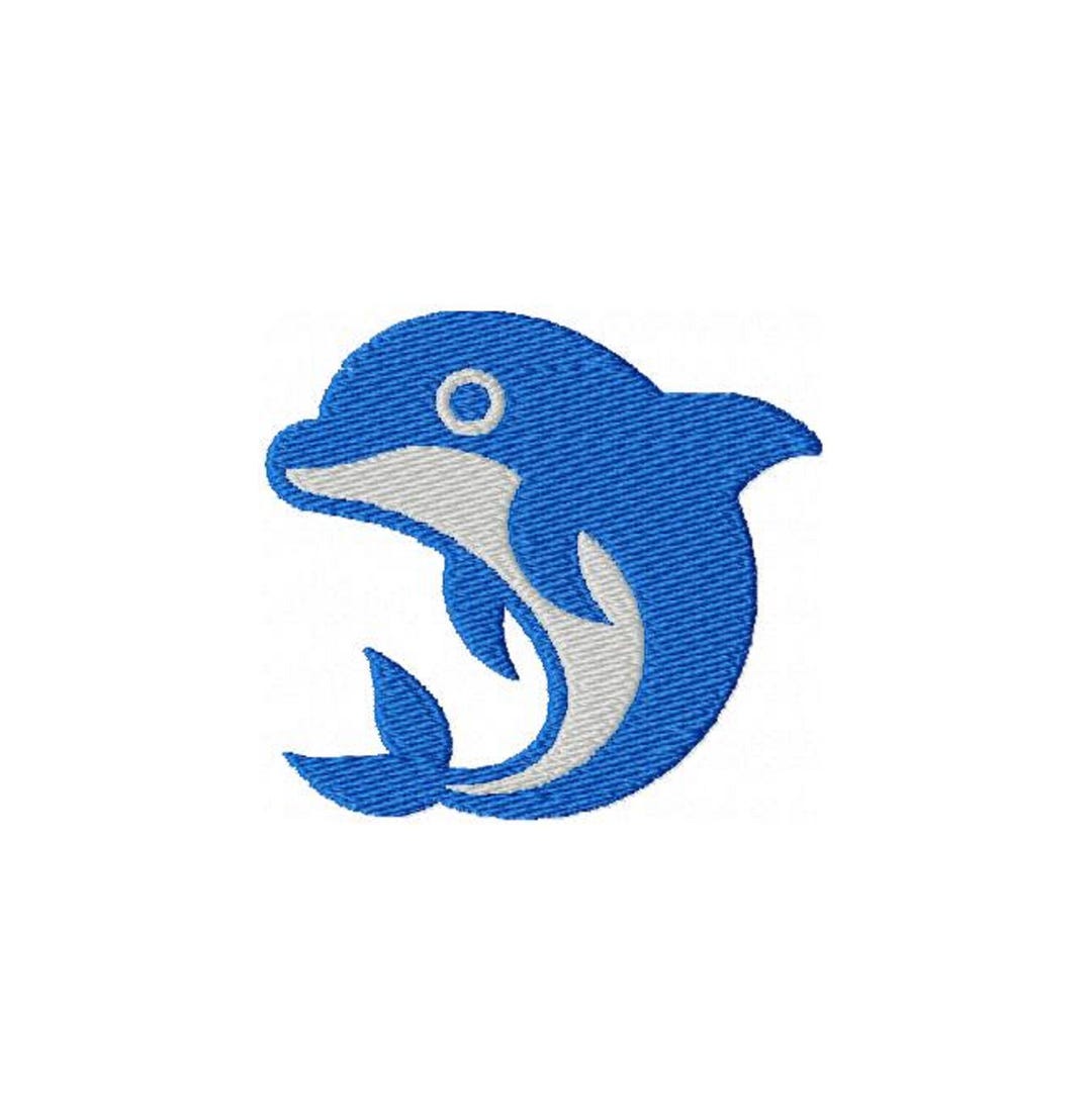 Baby Dolphin Machine Embroidery Design Mini Tiny Dolphin Aquatic ...