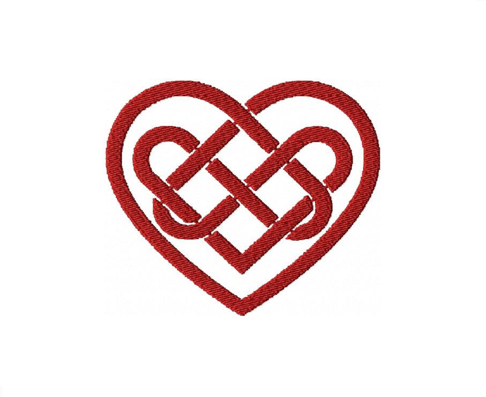Celtic Knot Heart Embroidery Design Irish Pattern Love Knot - Etsy