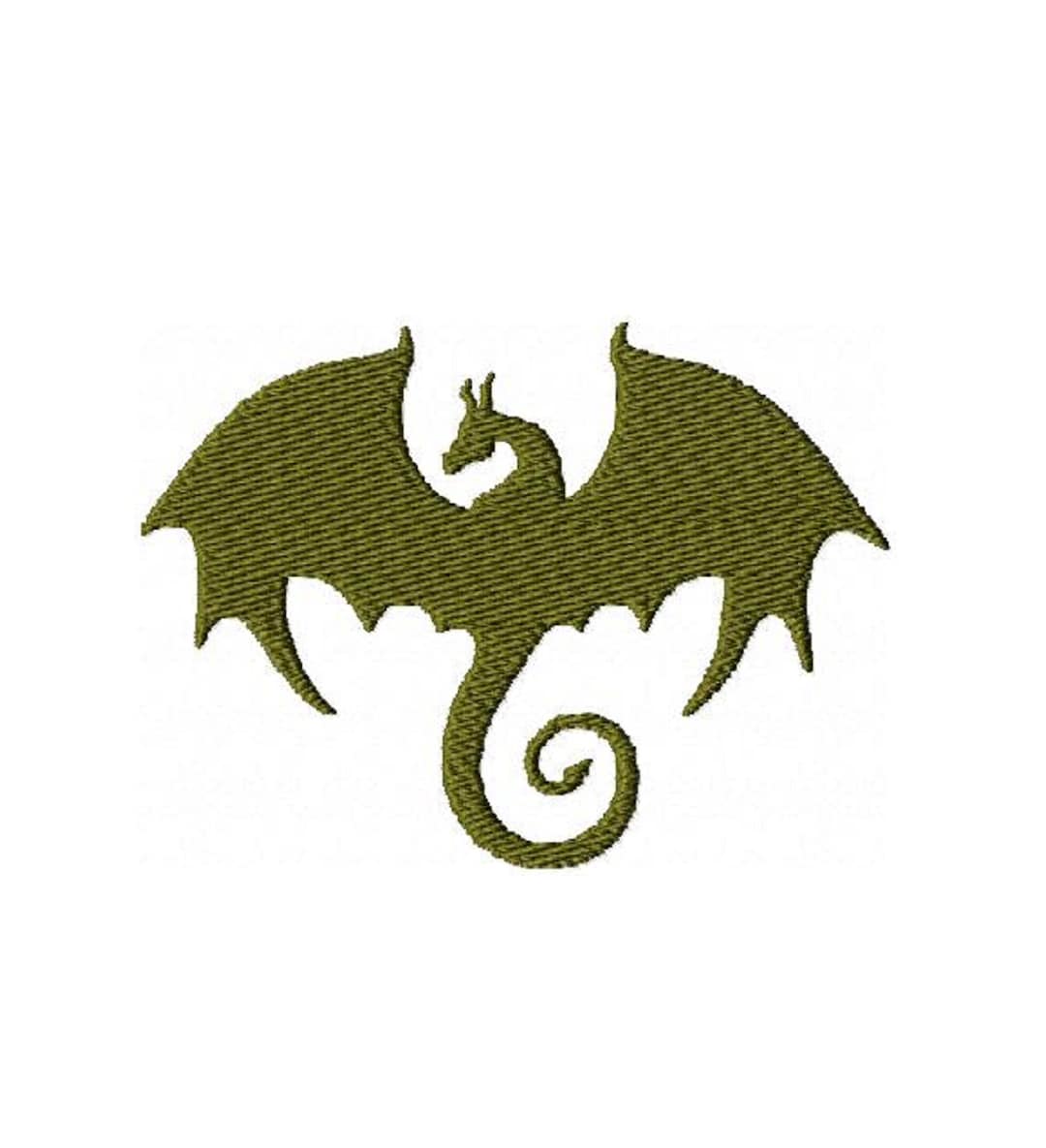 Dragon Machine Embroidery Design Mini Flying Dragon Halloween Pattern ...