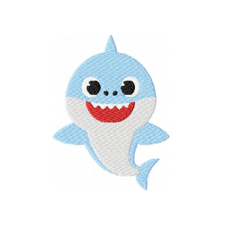 Shark Machine Embroidery Design Kids Embroidery Mini Shark - Etsy UK