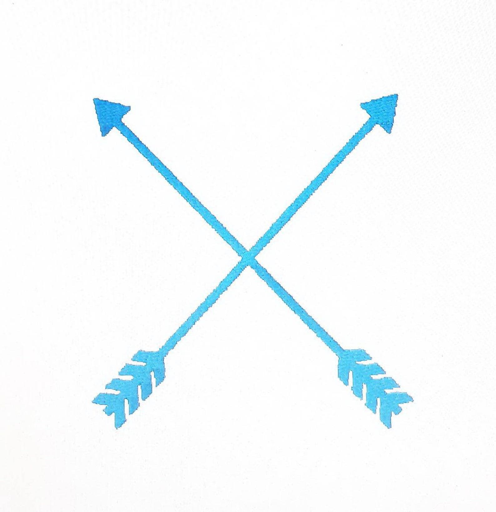 Arrows Machine Embroidery Design Wedding Monogram Frame, Boho Style ...