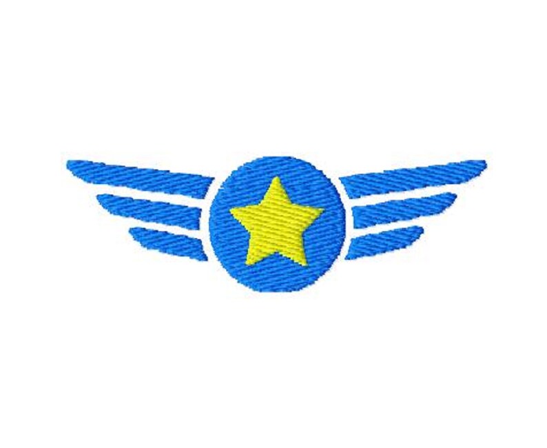 Pilot Wings Machine Embroidery Design Aviation Design | Etsy