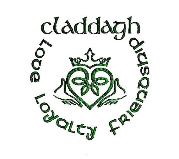 Irish Claddagh Ring Embroidery Design | Etsy