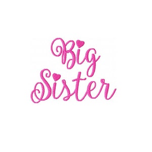 Big Sister Machine Embroidery Design It's a BOY, It's a GIRL New Baby ...