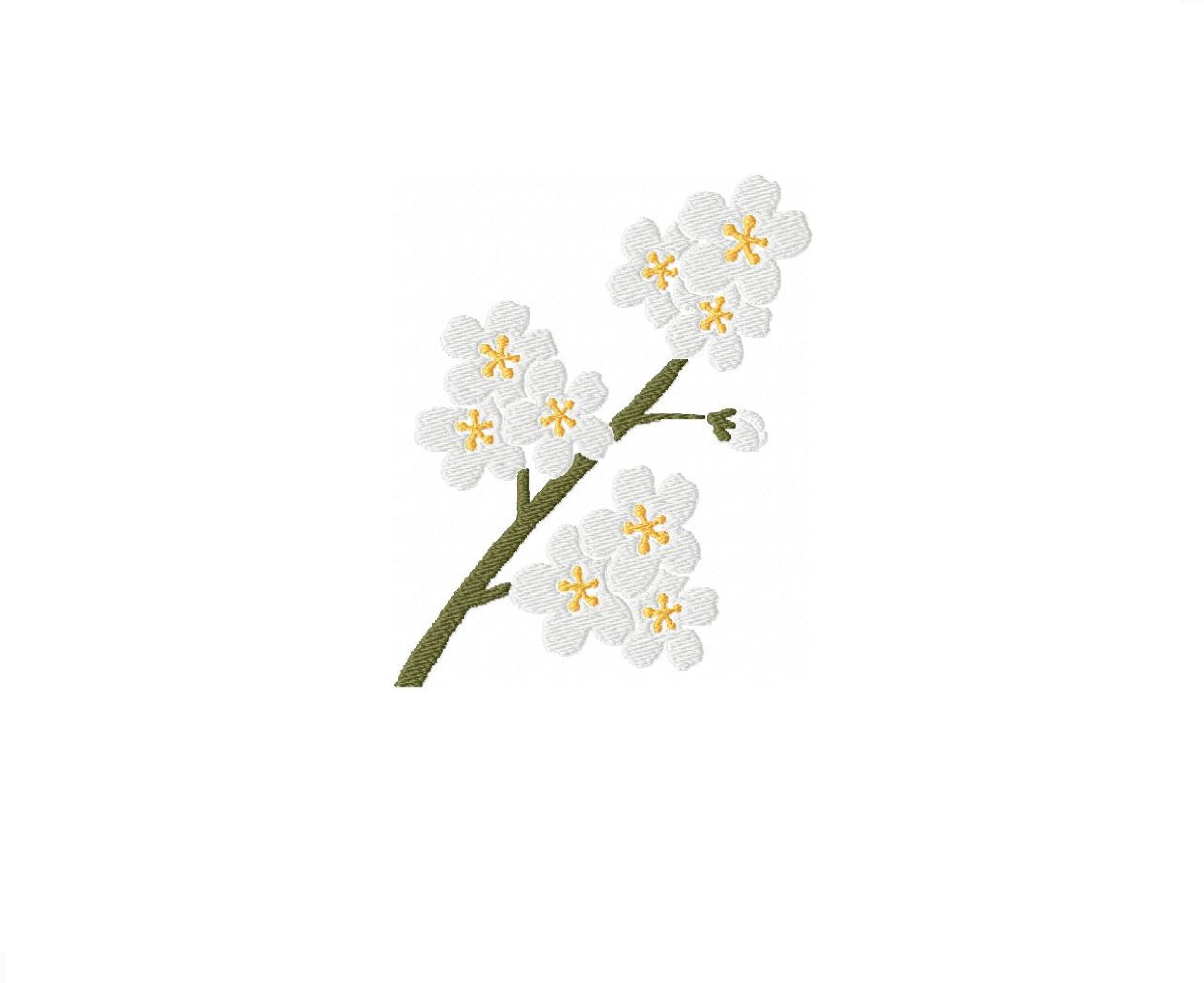 Sakura Branch Machine Embroidery Design Cherry Blossom - Etsy UK