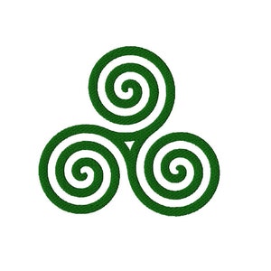 Celtic Trinity Machine Embroidery Design Triskele Eternity Symbol Irish ...