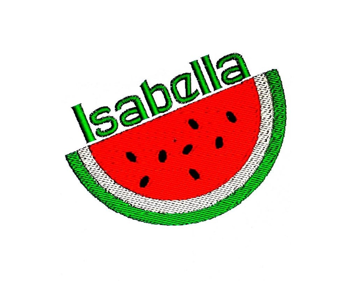 Watermelon Machine Embroidery Design Melon Design Summer | Etsy