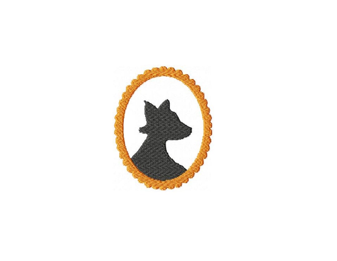 Fox Machine Embroidery Design, Fox Pin Badge Embroidery Pattern Fox ...