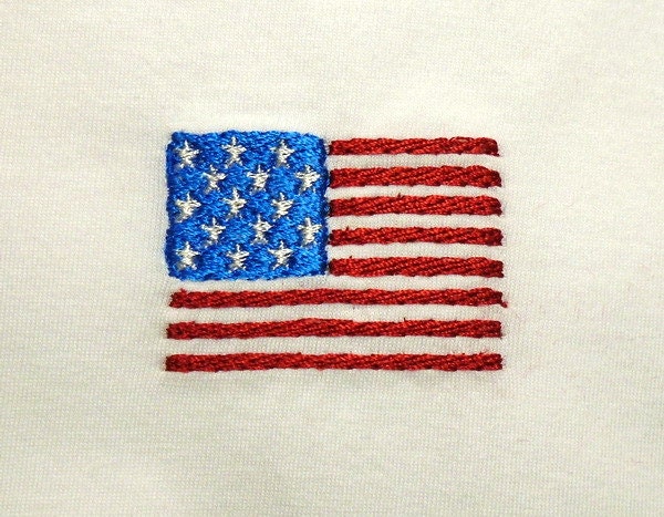 American Flag Mini Embroidery Design 4th July Embroidery | Etsy