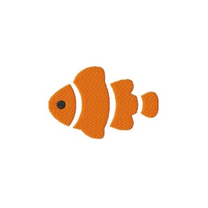 Clown Fish Embroidery Design Fish Embroidery Pattern Tropical Fish ...