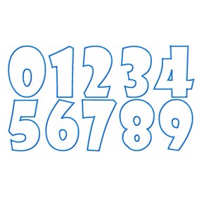 Numbers Applique Machine Embroidery Design Birthday Age Applique Big ...