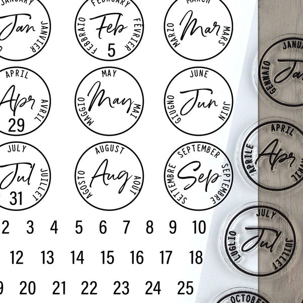 Calendar Stamp - Etsy