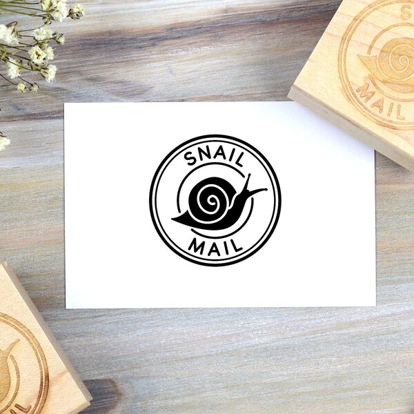 Snail Mail Stamp - Etsy