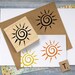 Primitive Sun Stamp Sun Rubber Stamp Sunshine Stamp Summer | Etsy
