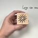 Primitive Sun Stamp Sun Rubber Stamp Sunshine Stamp Summer | Etsy