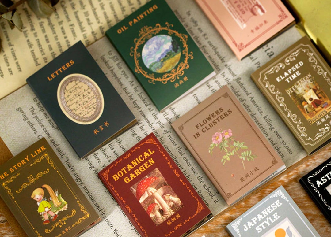 50p Mini Vellum Paper Pack - Junk Journal Collage Kit - Book Style ...